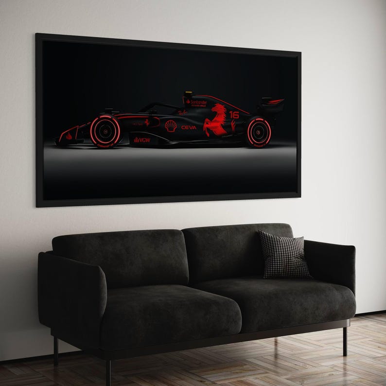 Ferrari F1 Poster Formula One Racing Canvas Print Modern Motorsport ...