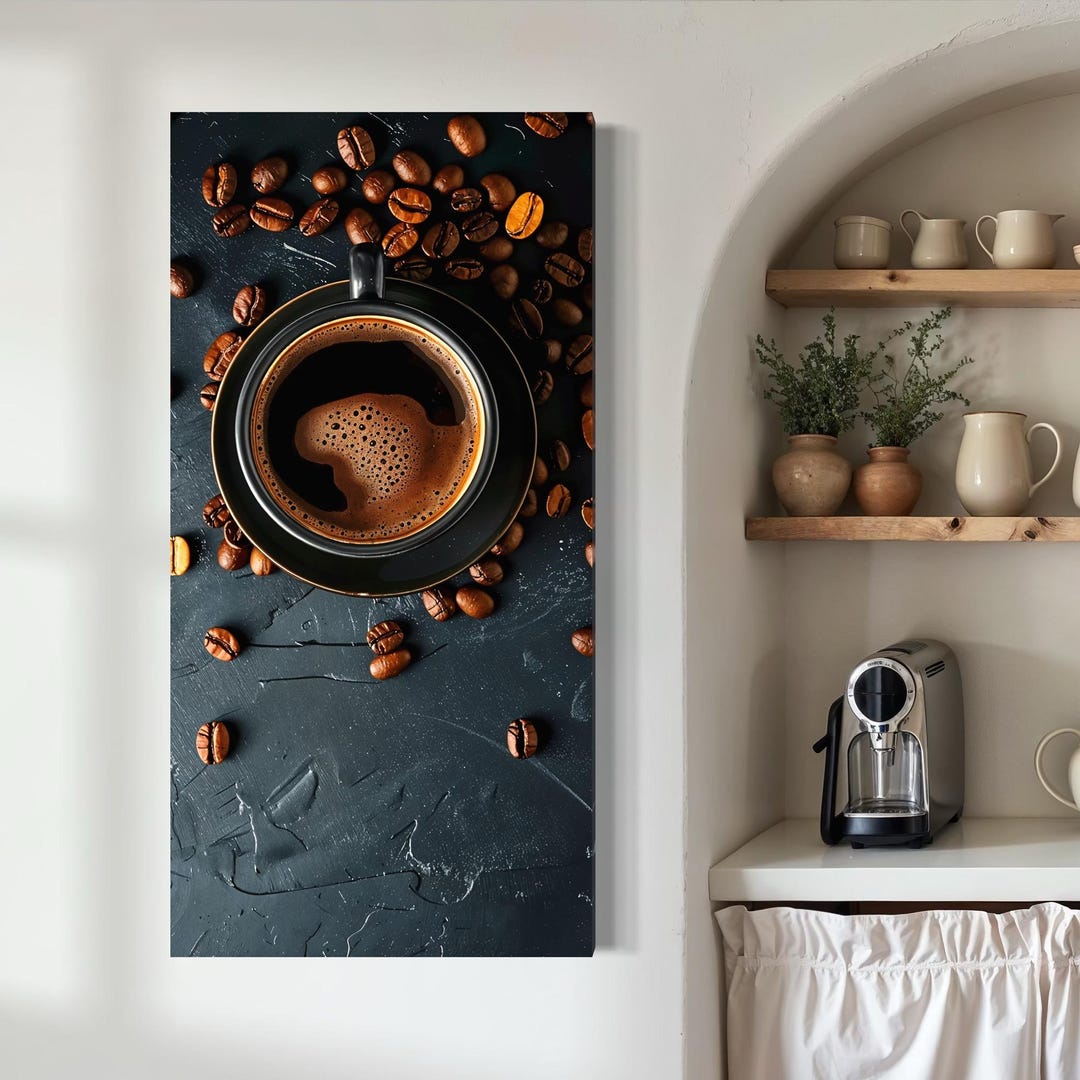 Coffee Wall Art for Kitchen Coffee Canvas Print Gift Kitchen Artwork ...