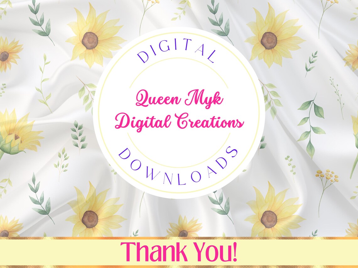 MEMO PAD SUNFLOWER Design Set of 6 Printable Floral Notepad Cute Sticky ...