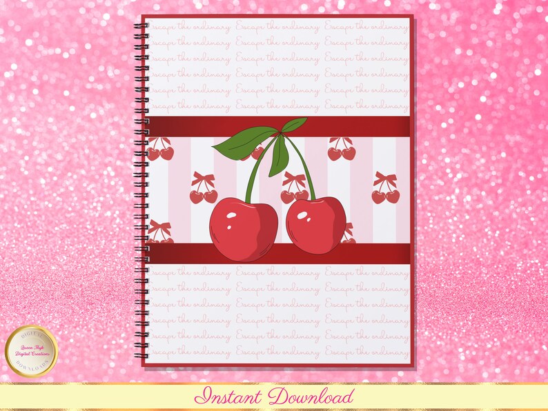 Printable Positive Affirmation Notebook Cover Aesthetic Planner Cover ...