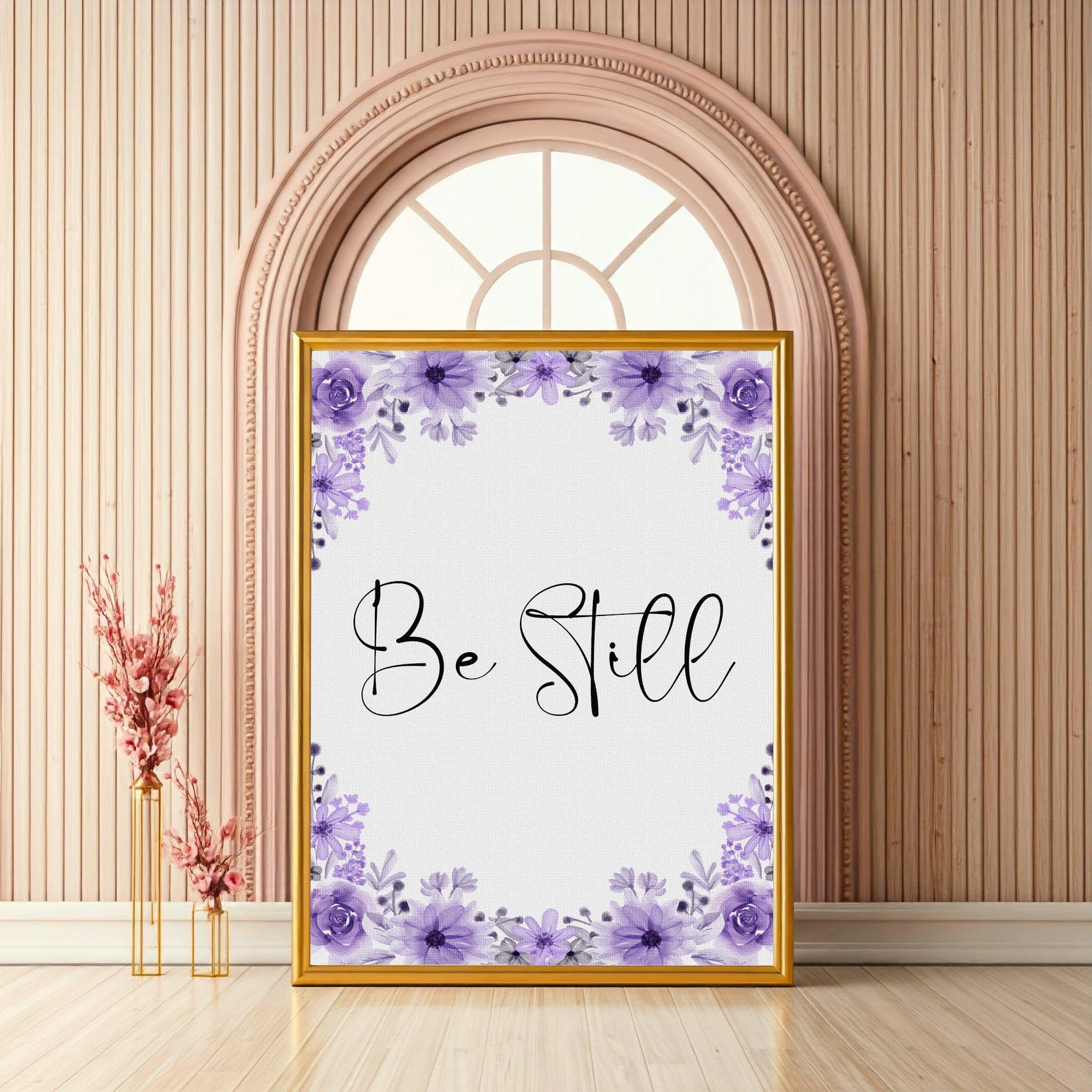 BE STILL Wall Art Printable Aesthetic Wall Hanging Home Decor Living ...