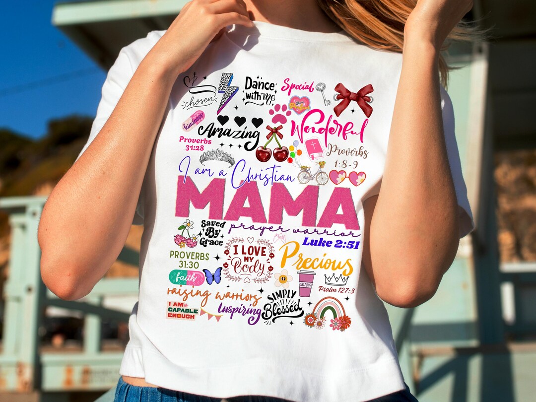 Doodle Design Mama Png, Mom Adjectives Mothers Day Sublimation Design ...