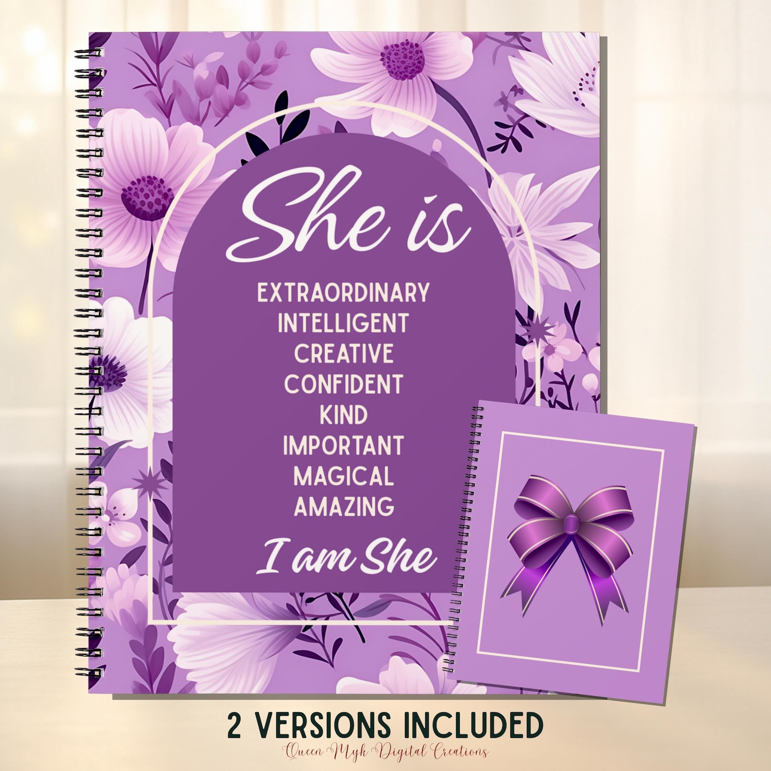 Affirmation Journal Cover, Women Planner Cover, Inspirational Notebook ...