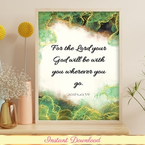 Modern Scripture Decor, Aesthetic Christian Wall Art, Bible Verse Wall ...