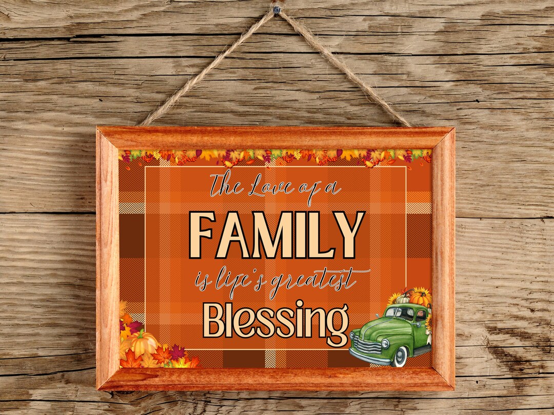 Family Wall Decor Family Sign Printable Wall Art Home Decor Living Room ...