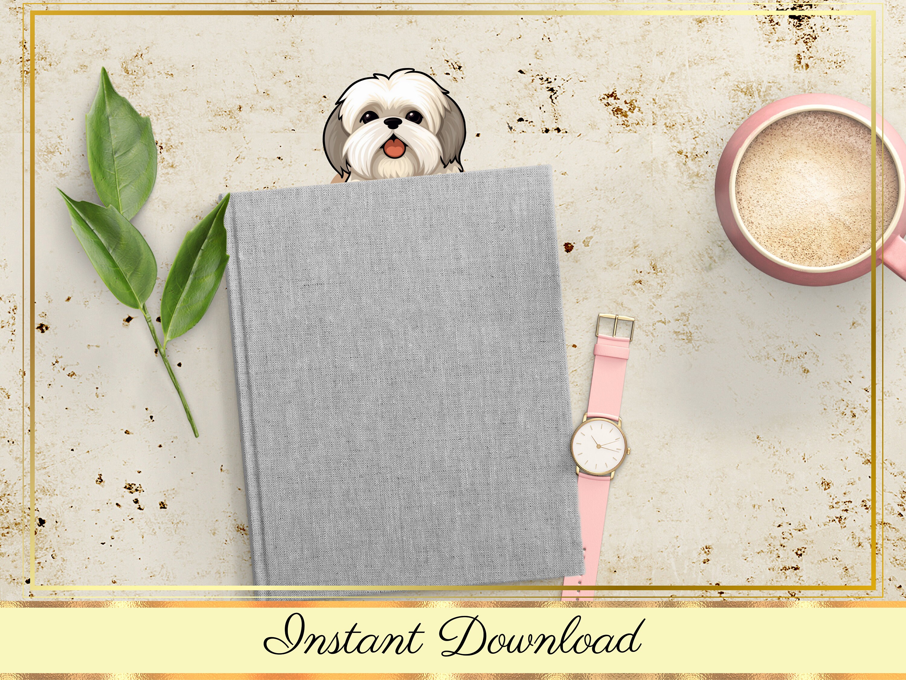 Dog Lover Bookmarks Set of 5, Dog Head Pop-up Bookmarks, Printable ...