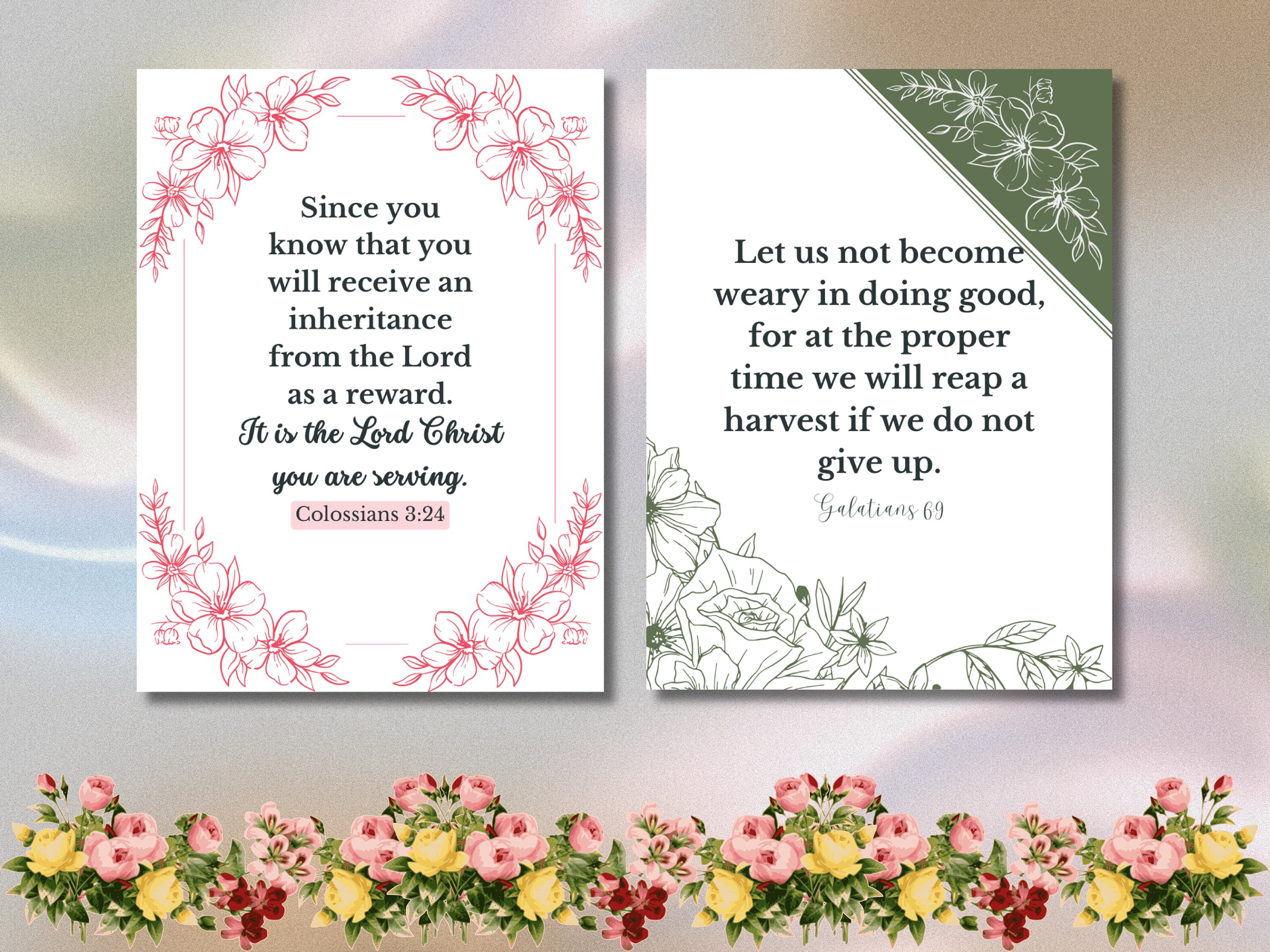 Printable Bible Verse Affirmation for Women, Scripture Memory Cards ...