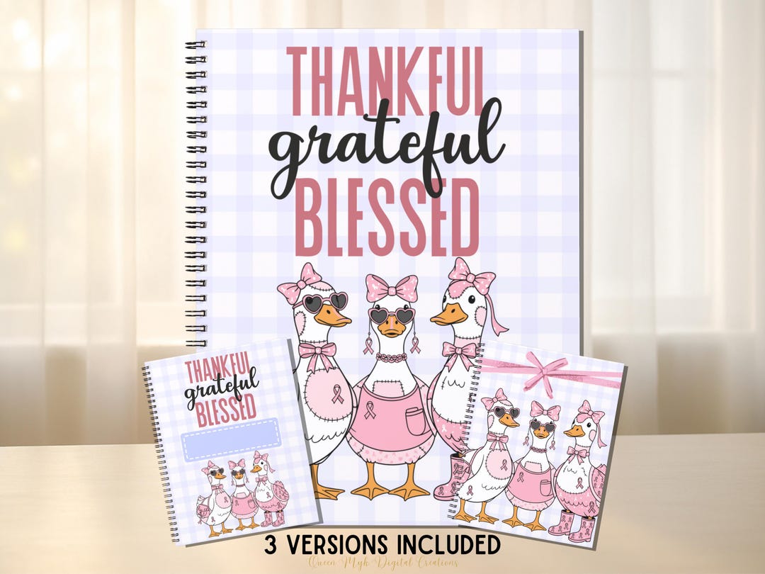 Coquette Silly Goose Notebook Cover, Plaid Journal Cover, Funny Geese ...