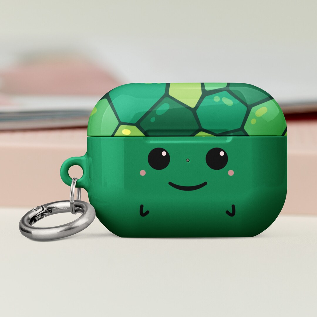 Cute Turtle Airpods Pro Case With Carabiner Keychain, Hard Plastic ...