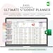 Ultimate Student Planner: Excel Template With Assignment Tracker ...