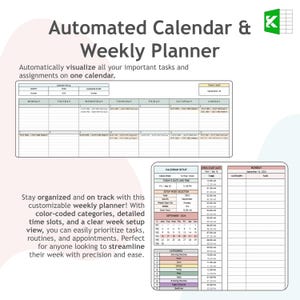 Ultimate Student Planner: Excel Template With Assignment Tracker ...