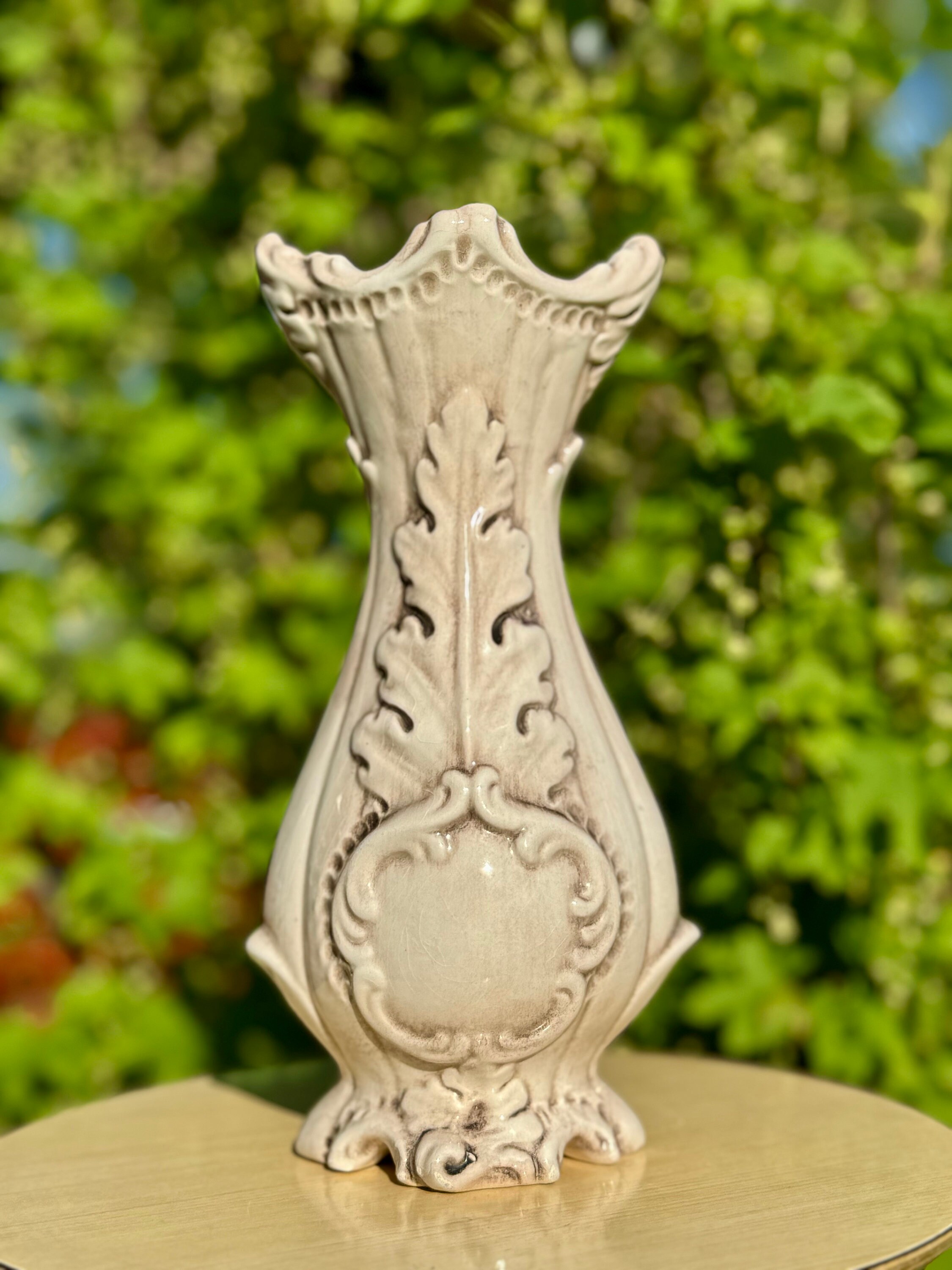 Porcelain Vintage Capodimonte Style Vase Flower Motif Luxury Gift Home ...