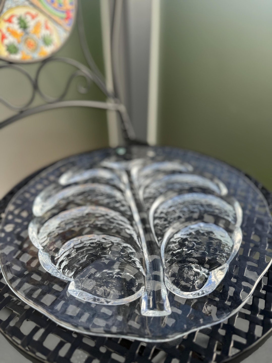 Vintage Orrefors Eden Large Glass Serving Dish Vintage Cake Cheese ...