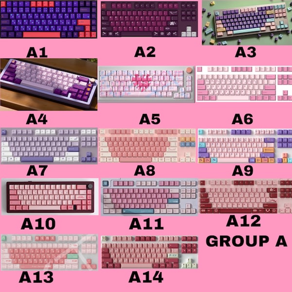 Purple and Blue Keycaps - Etsy