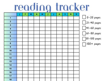 Reading Tracker - Etsy