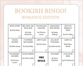 Romance Book Bingo Book Bingo - Etsy
