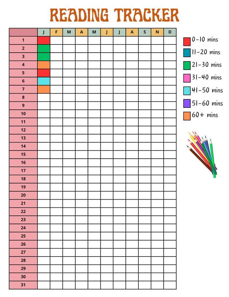 Reading Tracker - Etsy