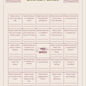 Book Bingo - Printable AND Digital Versions! - Etsy Canada