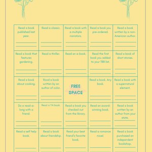Book Bingo Printable AND Digital Versions - Etsy