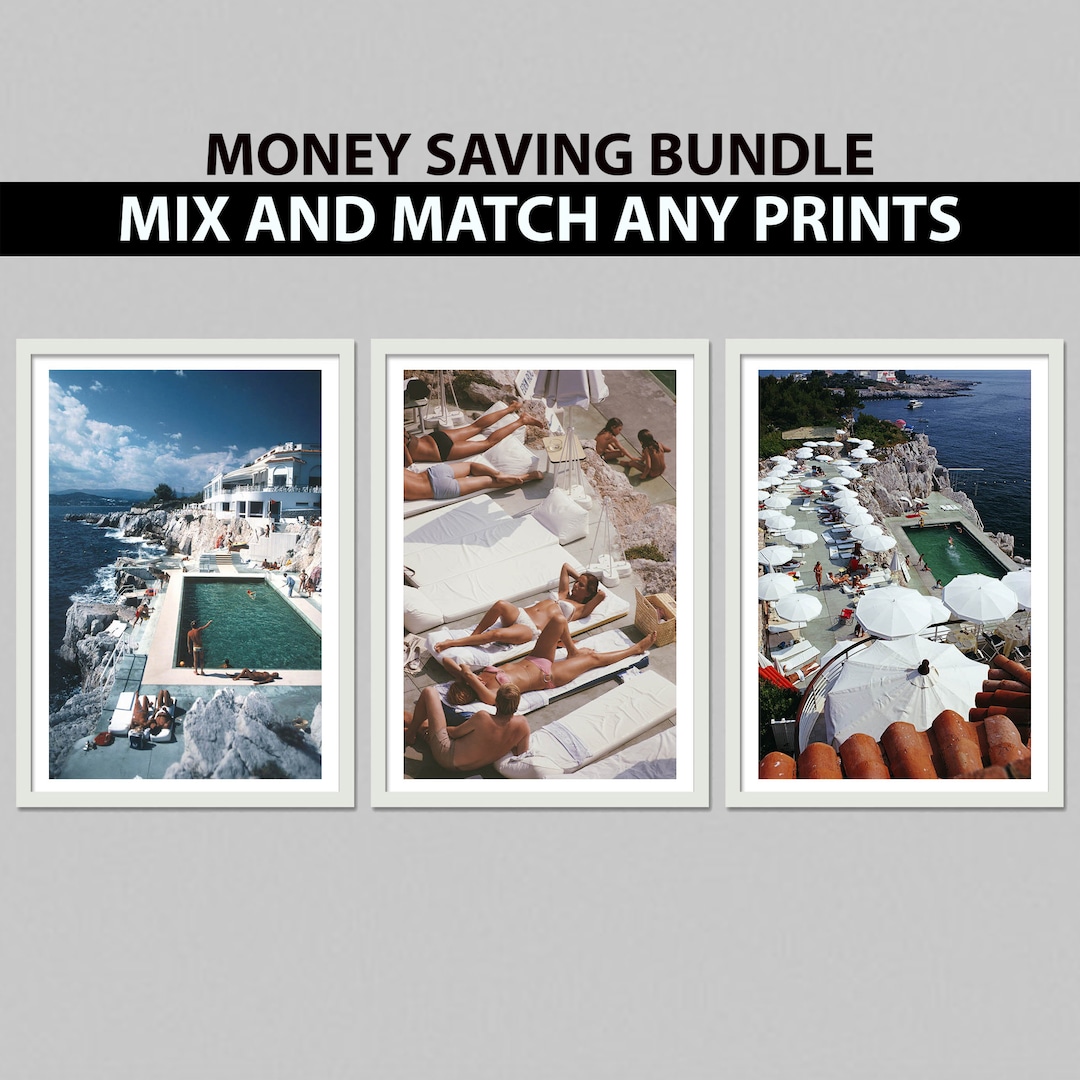 Digital Download Slim Aarons Print Set , Vintage Print , Slim Aarons ...