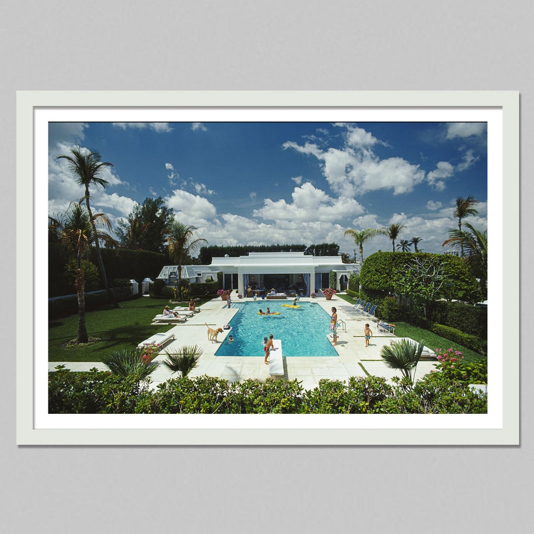 Digital Download Goodman's Pool Slim Aarons Print ,vintage Print,slim ...