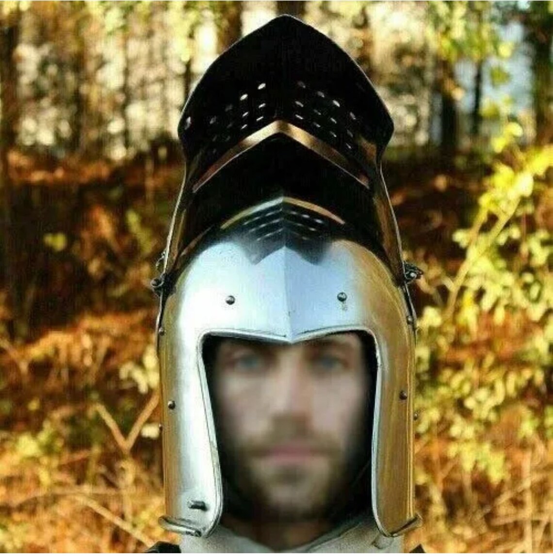 MEDIEVAL Barbuta Helmet Knights Templar Crusader Armour Helmet - Etsy