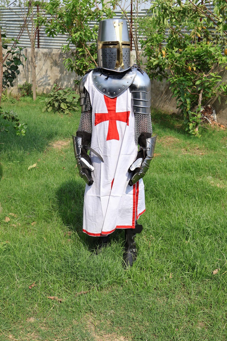 Medieval Templar Knight Full Body Armor Suit | Wearable Crusader Armour ...