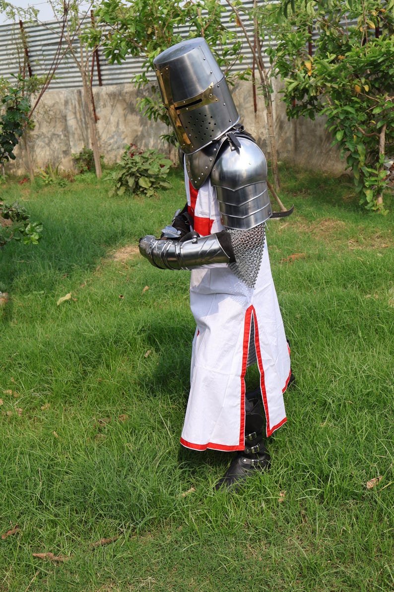 Medieval Templar Knight Full Body Armor Suit | Wearable Crusader Armour ...