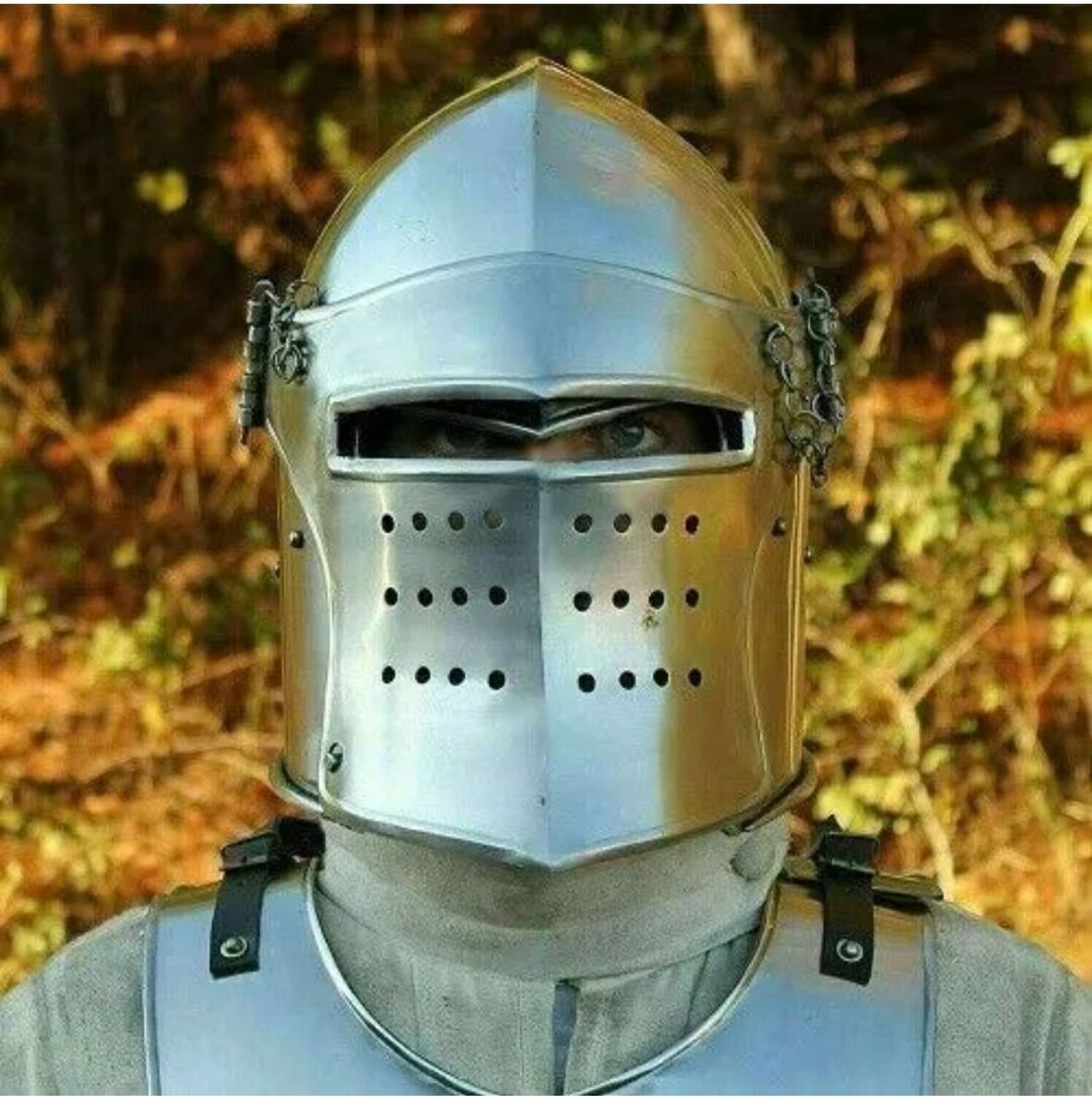 MEDIEVAL Barbuta Helmet Knights Templar Crusader Armour Helmet - Etsy