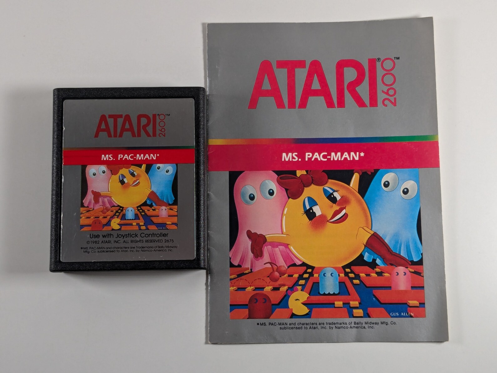 Ms. Pac Man for Atari 2600 Video Game Manual/instructions Tested/works ...