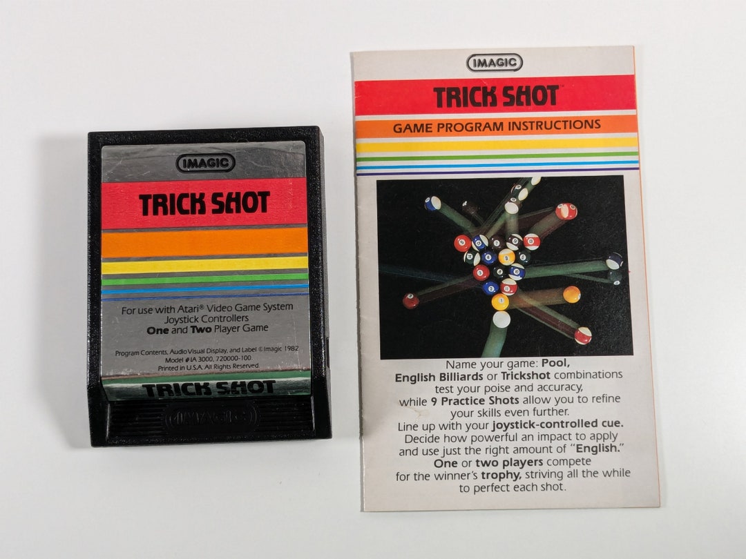 Vintage Atari 2600 Trick Shot Game by Imagic With Manual/instructions ...