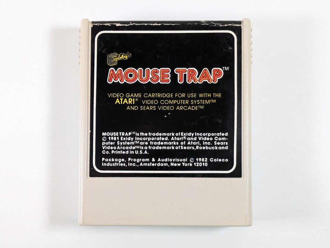 Mouse Trap Atari 2600 Coleco Classic Maze Chase Tested Retro Gaming ...