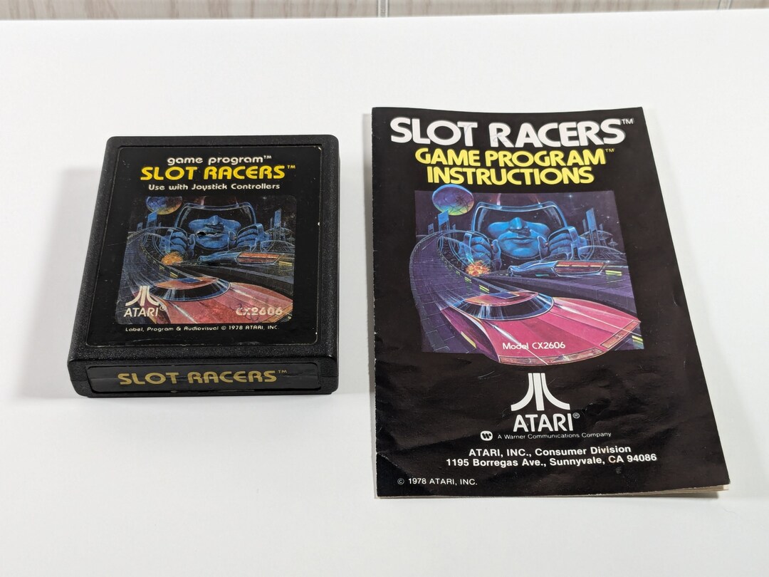 Slot Racers for Atari 2600 Game With Manual/instructions - Retro ...
