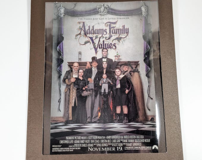 Addams Family Values Vintage 1993 Framed Laminated Movie Poster ...