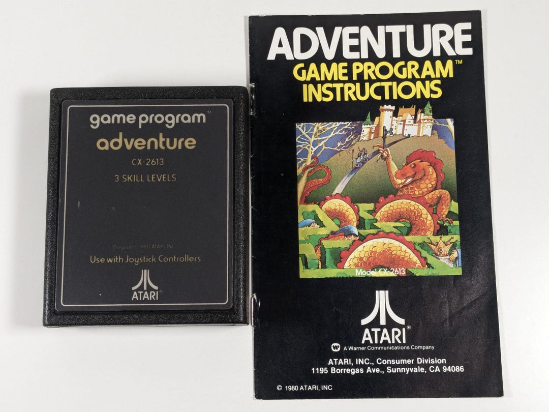 Adventure for Atari 2600: Tested Game Cartridge With Manual ...