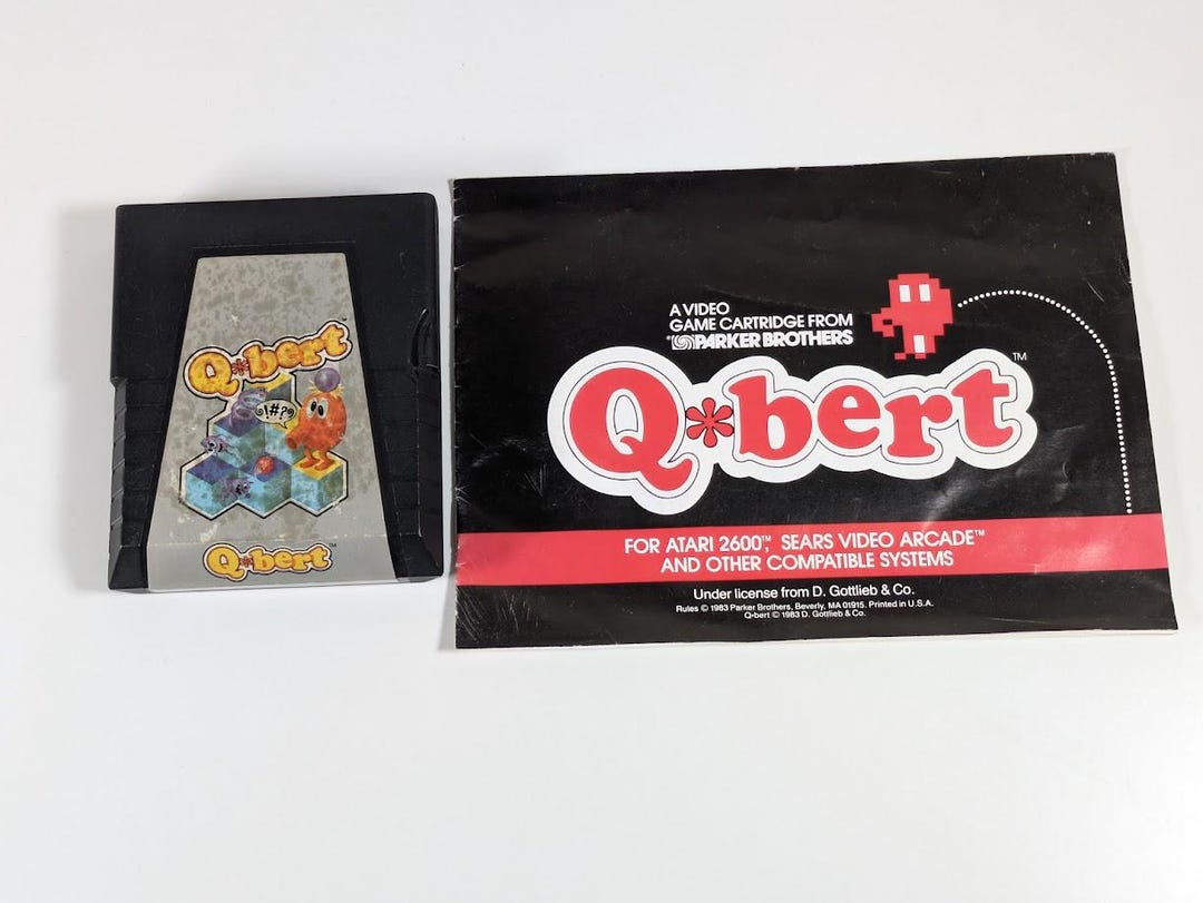 Q*bert for Atari 2600 Video Game and Manual/instructions From Parker ...