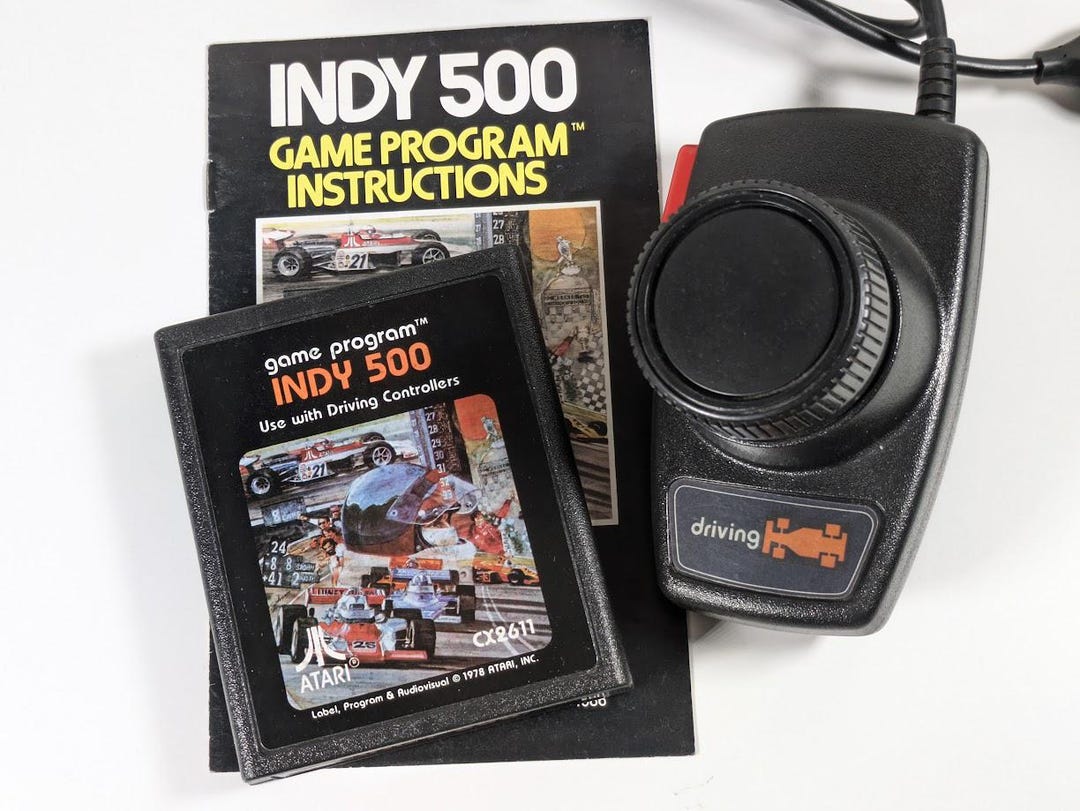 Indy 500 Atari Game With Manual Instructions and Cleaned/tested Jitter ...