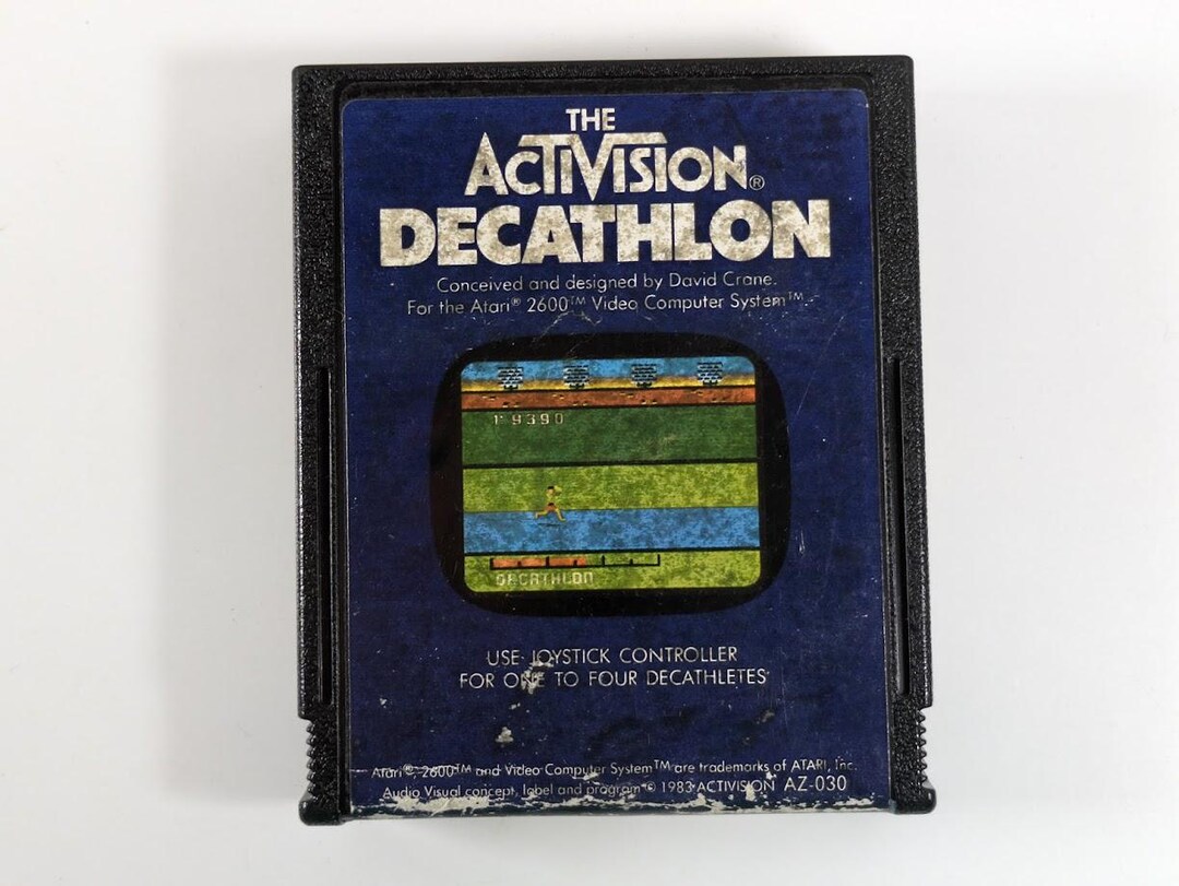 The Activision Decathlon Atari 2600 Game Cartridge Only, Tested and ...