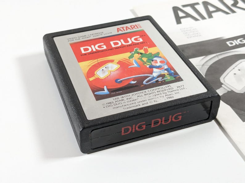 Dig Dug Game for Atari 2600 With Manual/instructions Tested/works Retro ...