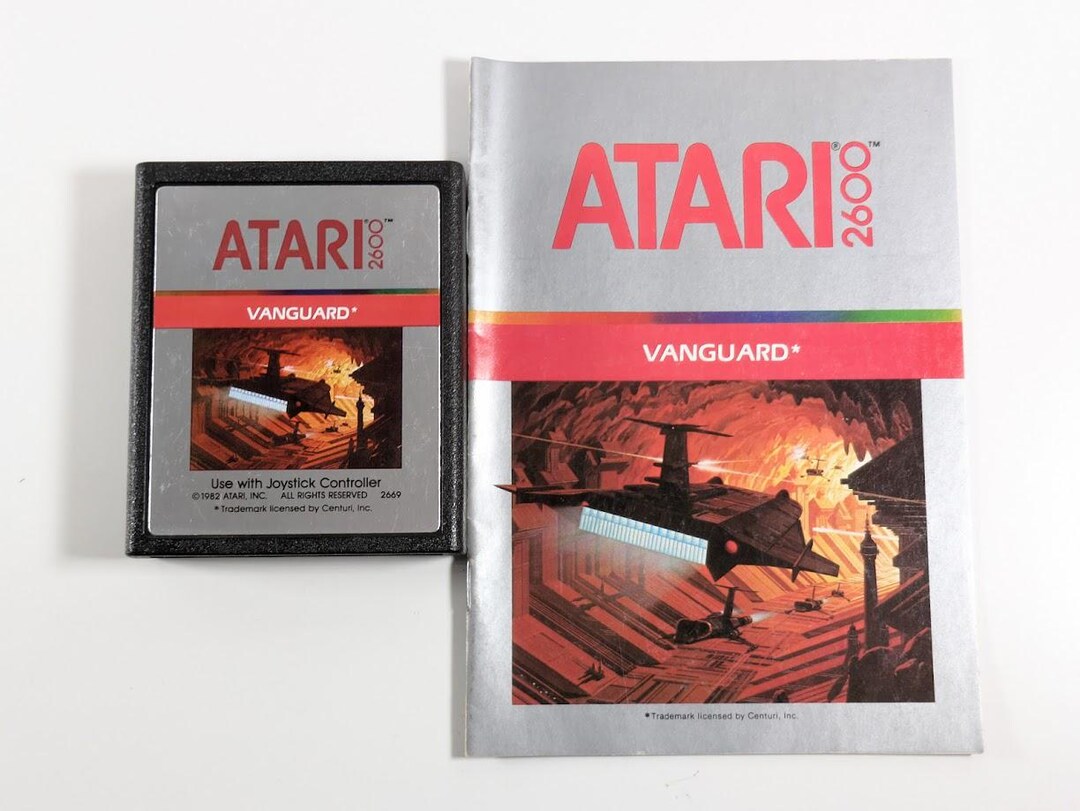 Vanguard Atari 2600 Game W/ Reproduction End Label and Manual ...
