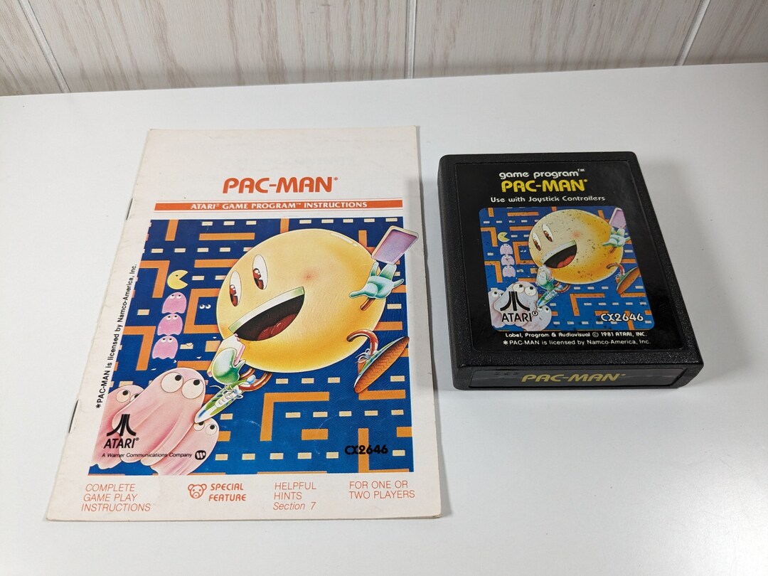 Pac Man for Atari 2600 Video Game Manual/instructions Tested/works ...