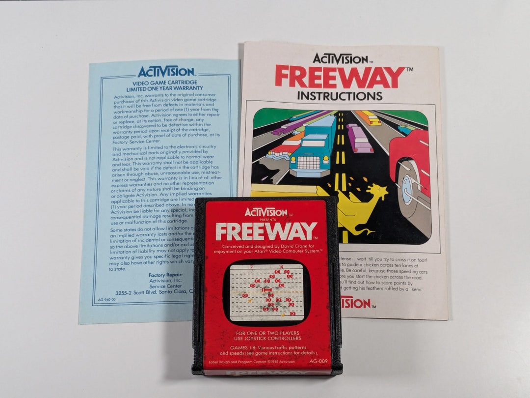 Freeway for Atari 2600 Game With Manual/instructions - Tested/works ...