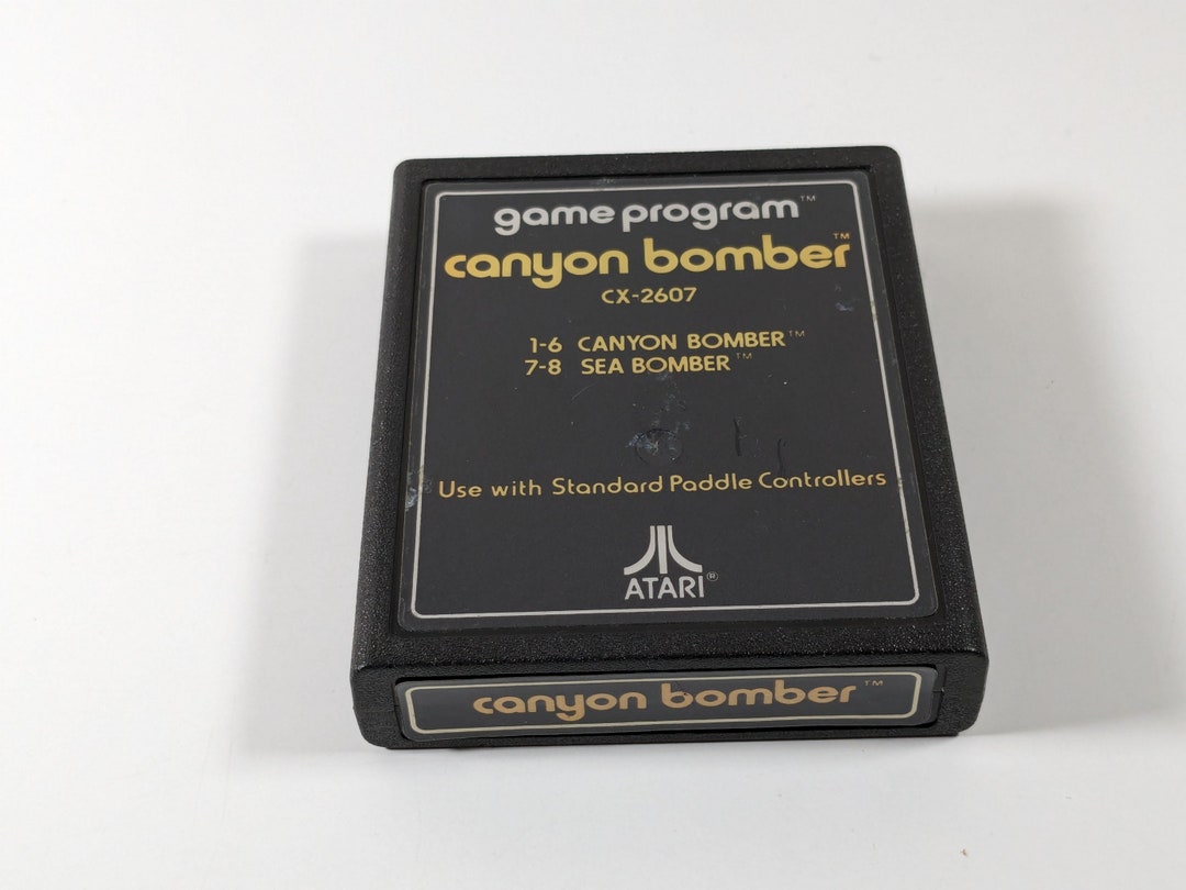 Canyon Bomber Game for Atari 2600 - Tested/works - Retro, Vintage ...
