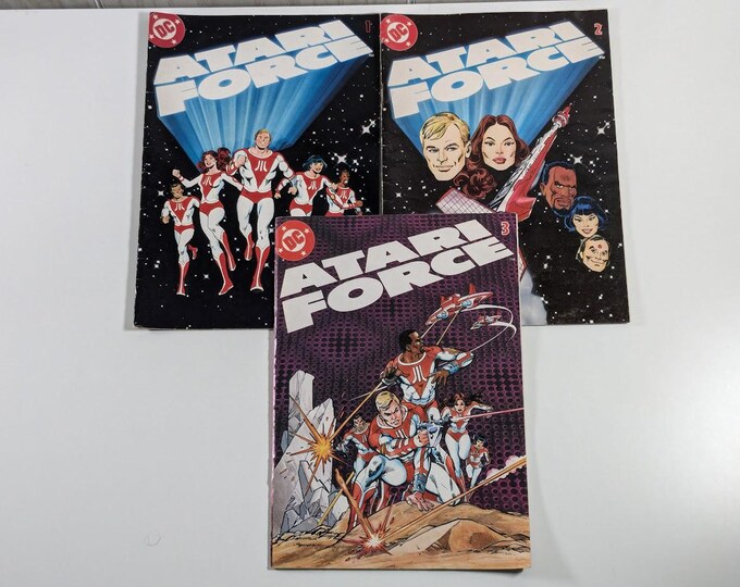 First 3 Issues of Atari Force Mini Comics - Includes Swordquest Ad on ...