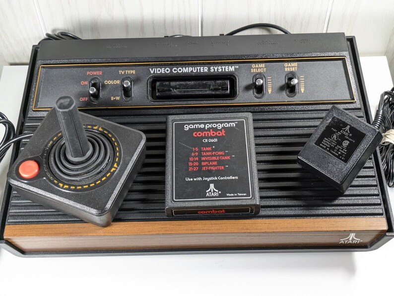 Atari 2600 Console Bundle/pack With Controller, Plug, and Combat Game ...