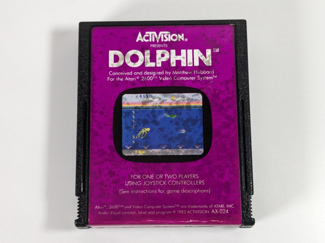 Dolphin for Atari 2600, Tested Vintage 1983 Game, Activision Classic ...