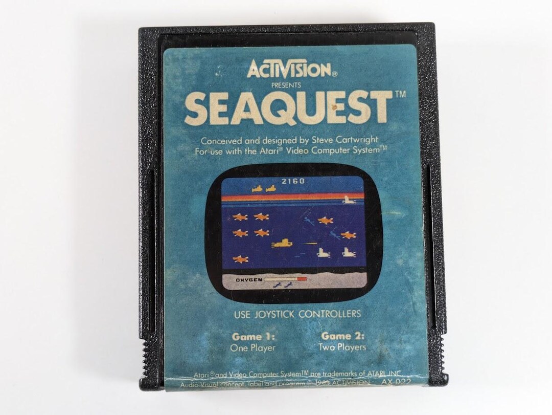 Seaquest for Atari 2600, Tested, Retro Activision Submarine Action ...