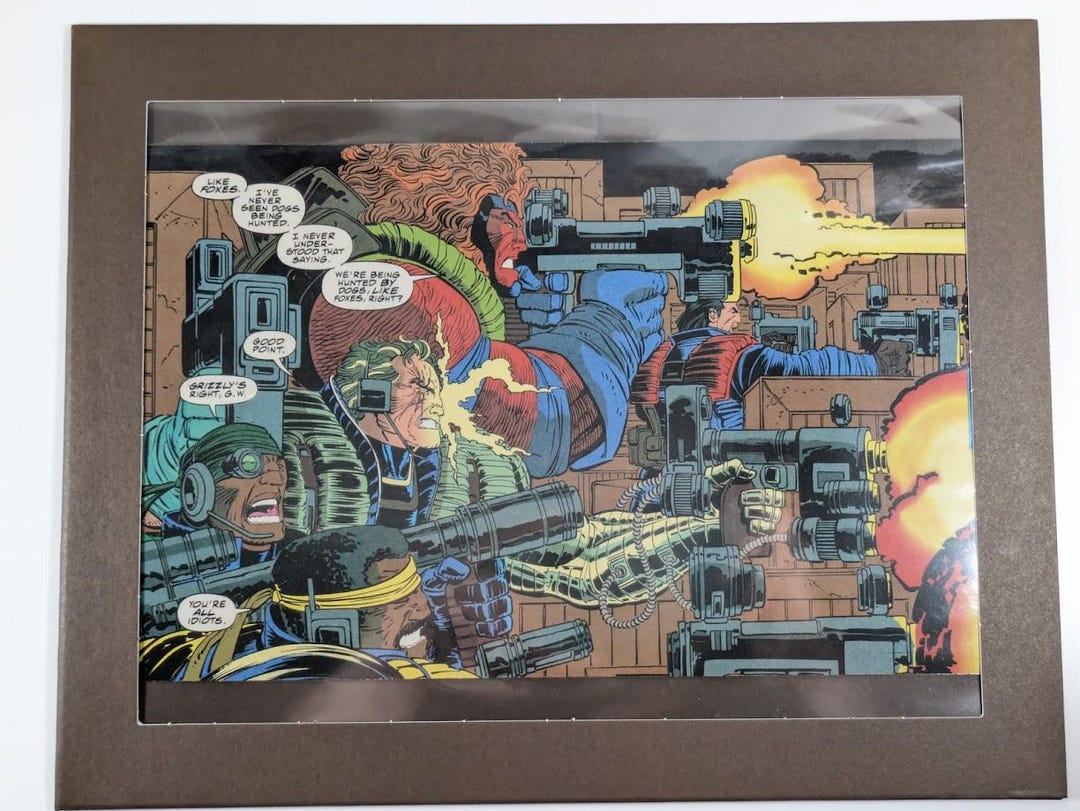 Cable Comic Series Original Art, Laminated Vintage Framed Page, Retro ...