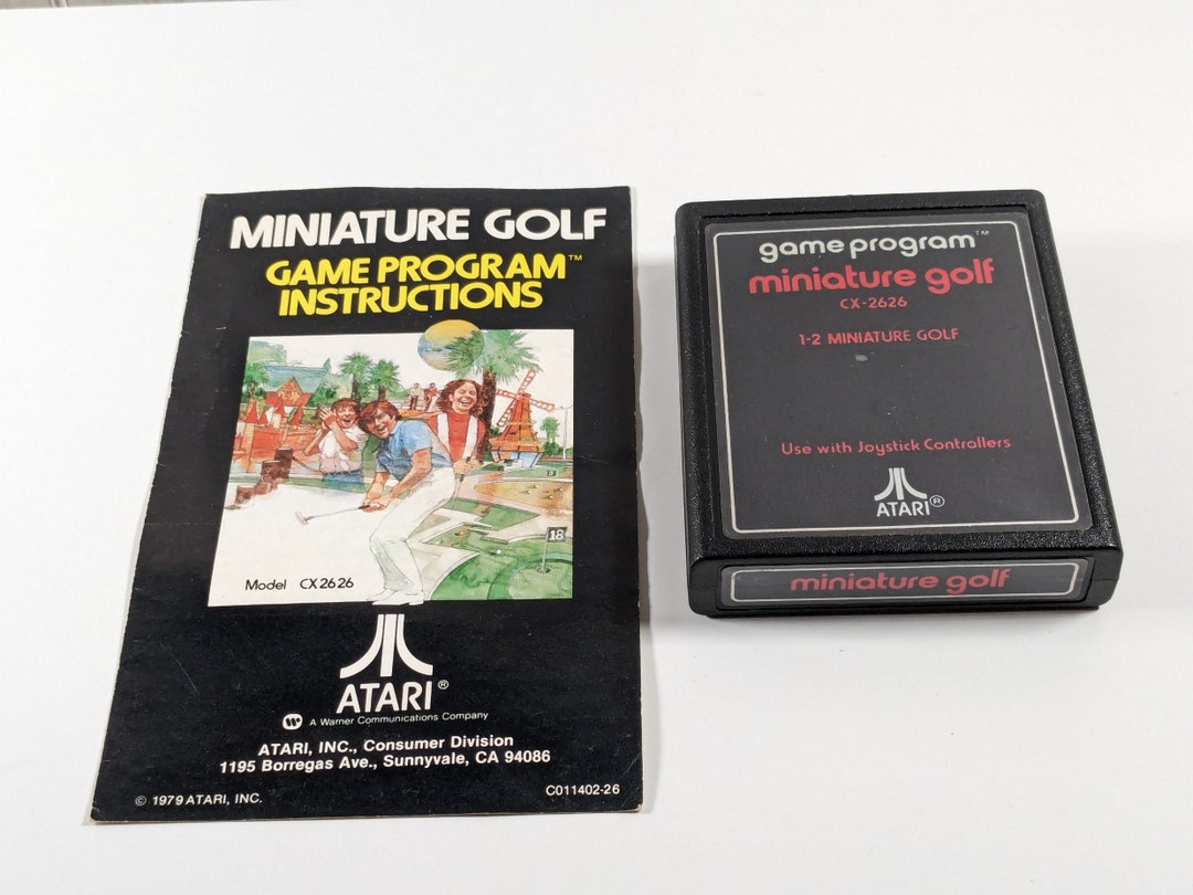 Miniature Golf for Atari 2600 Game and Manual/instructions - Tested ...