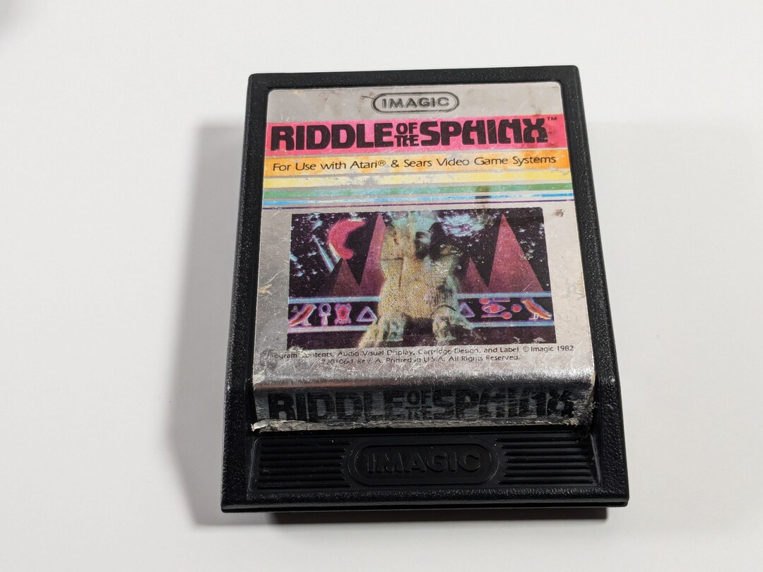Riddle of the Sphinx by Imagic for Atari 2600 Game System Tested/works ...